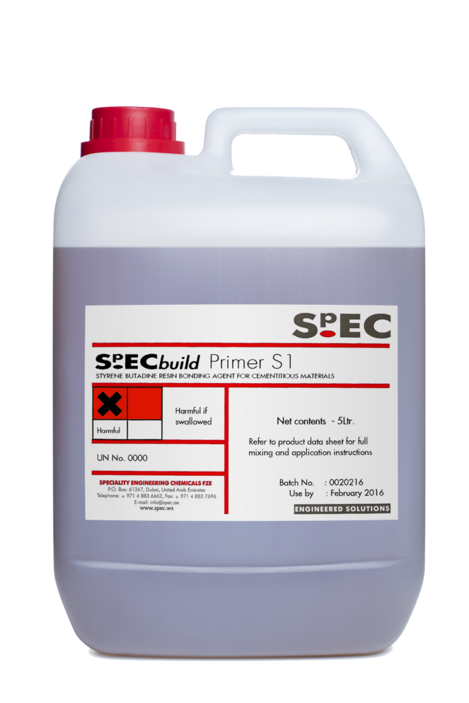 SpECbuild Primer S1 for Cementitious Repairs in Saudi Arabia