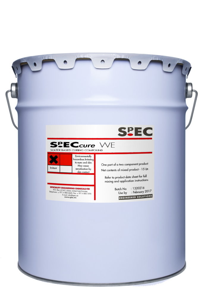SpECcure WE Water-Based Concrete Curing Compound Solutions